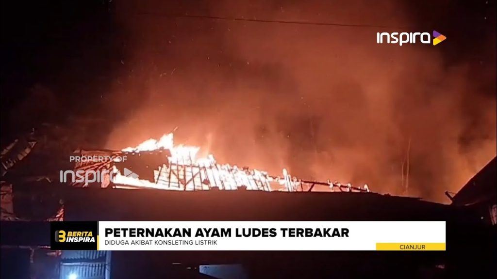 PETERNAKAN AYAM DI CIANJUR TERBAKAR DIDUGA KARENA KORSLETING LISTRIK - INSPIRA TV