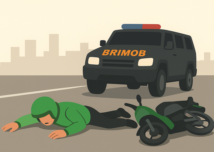 Tagar #PolisiPembunuh Menggema Usai Ojol Tewas Dilindas Rantis Brimob - INSPIRA TV